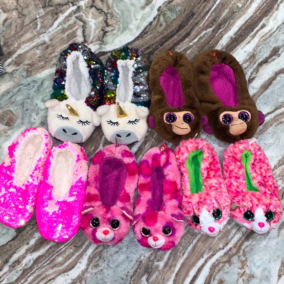 Ty | Shoes | Beanie Boo Slipper Flippy Sequin Lot Small Medium Large 5 ...